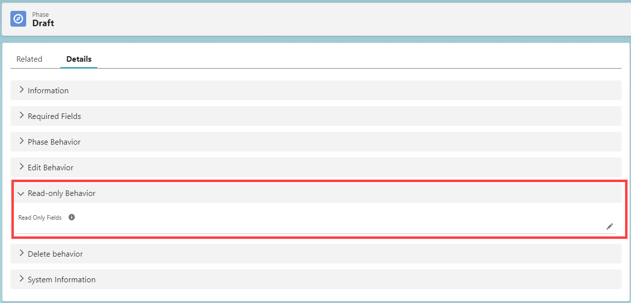 Read Only Item Fields