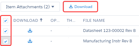 Download Item Attachments